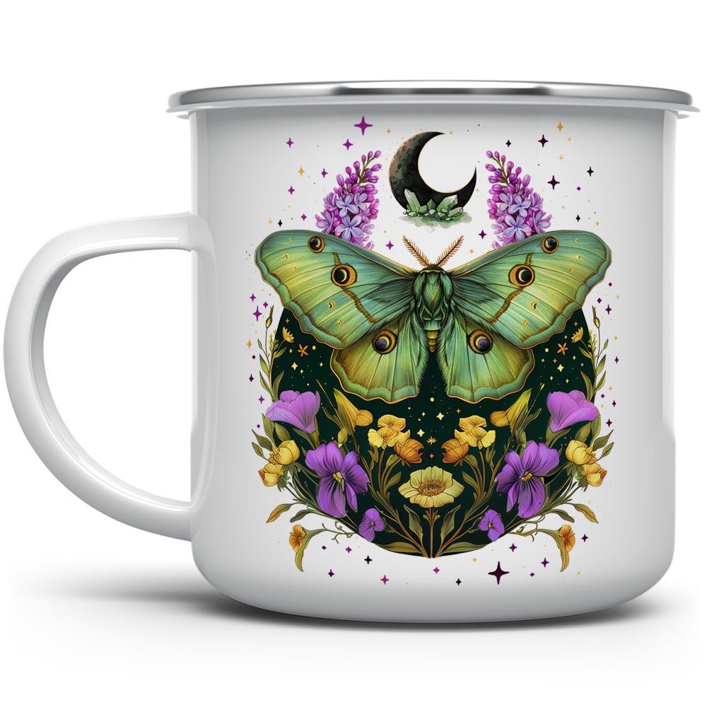 Mystic Moth Camp Mug | Cottagecore Mugs | Loftipop
