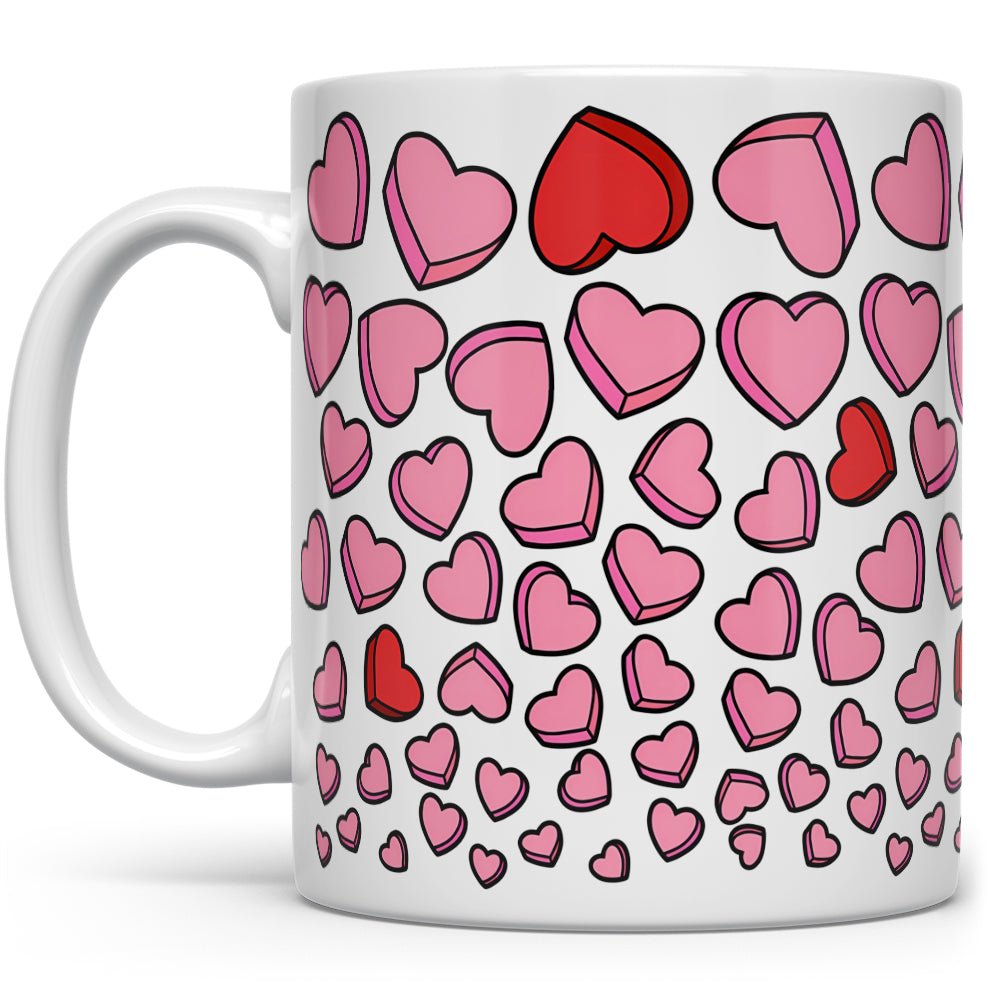 Candy Hearts Mug | Valentine's Day Gift Mug | Loftipop