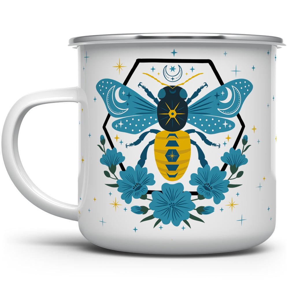 Celestial Bee Camp Mug | Spring Honey Bee Cup | Loftipop