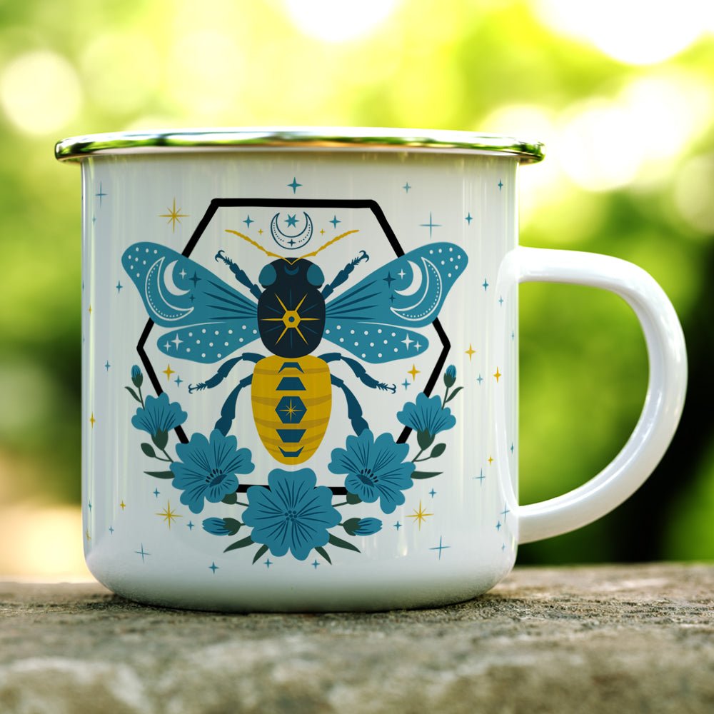 Celestial Bee Camp Mug | Spring Honey Bee Cup | Loftipop