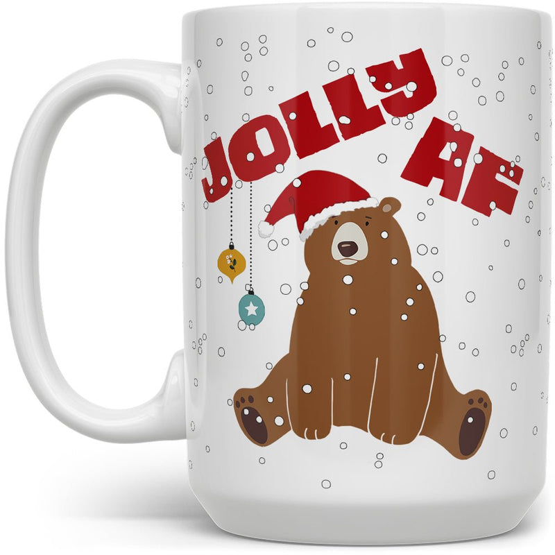 Jolly AF Mug | Christmas Holiday Mug | Loftipop
