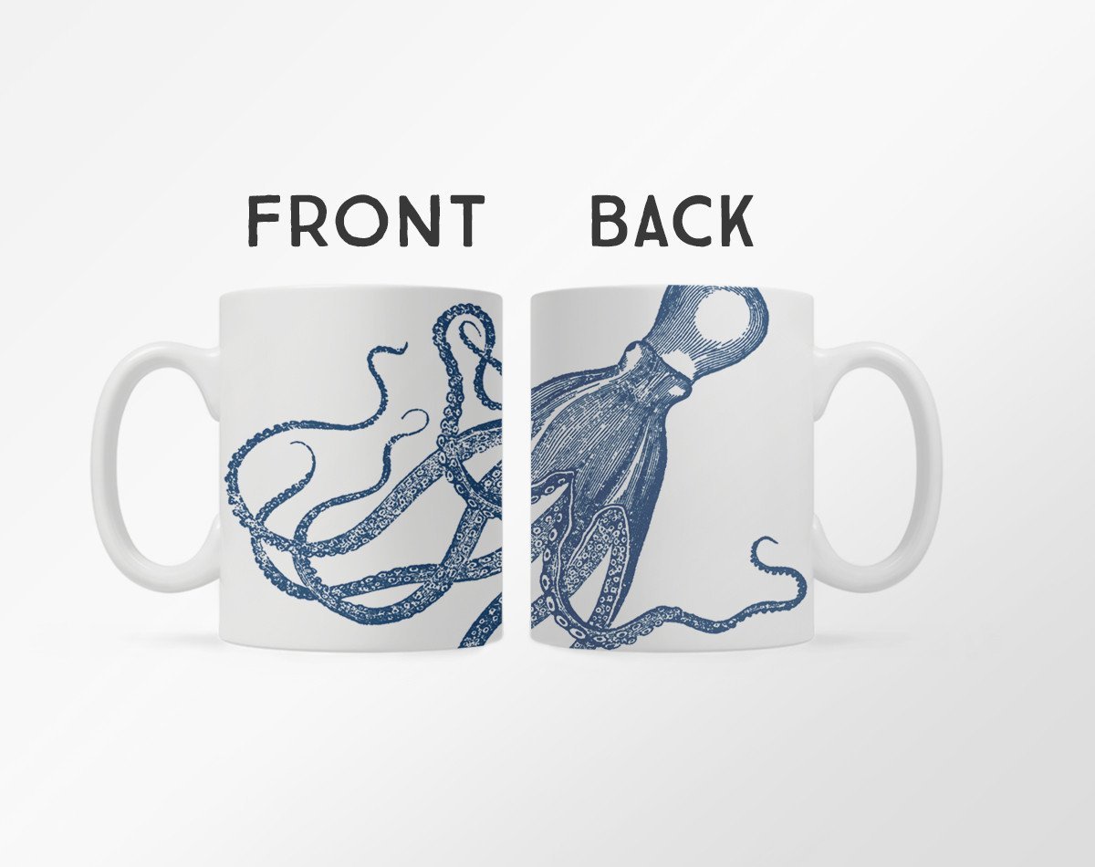 Octopus Coffee Cup | Nautical Coffee Mug | Loftipop